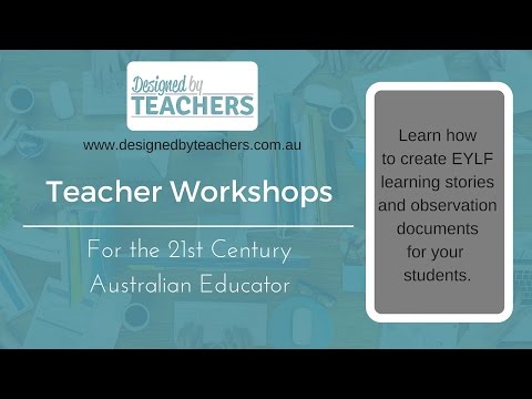 Teachers Workshop 4 (EYLF): Creating Observations + Learning Stories using Powerpoint