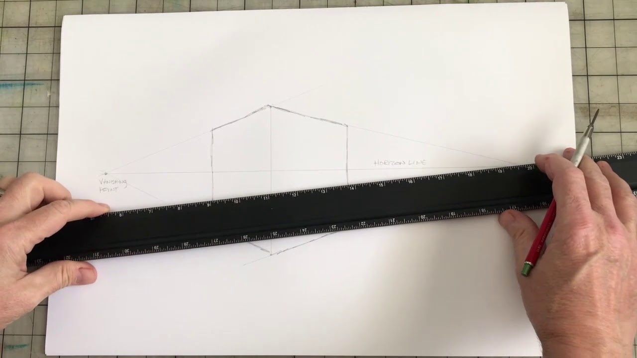 Basic two point perspective for middle school