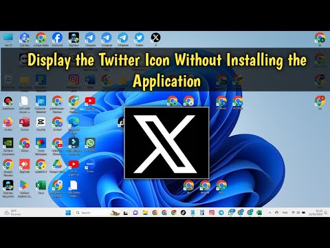 How to put Twitter app icon on desktop without downloading it