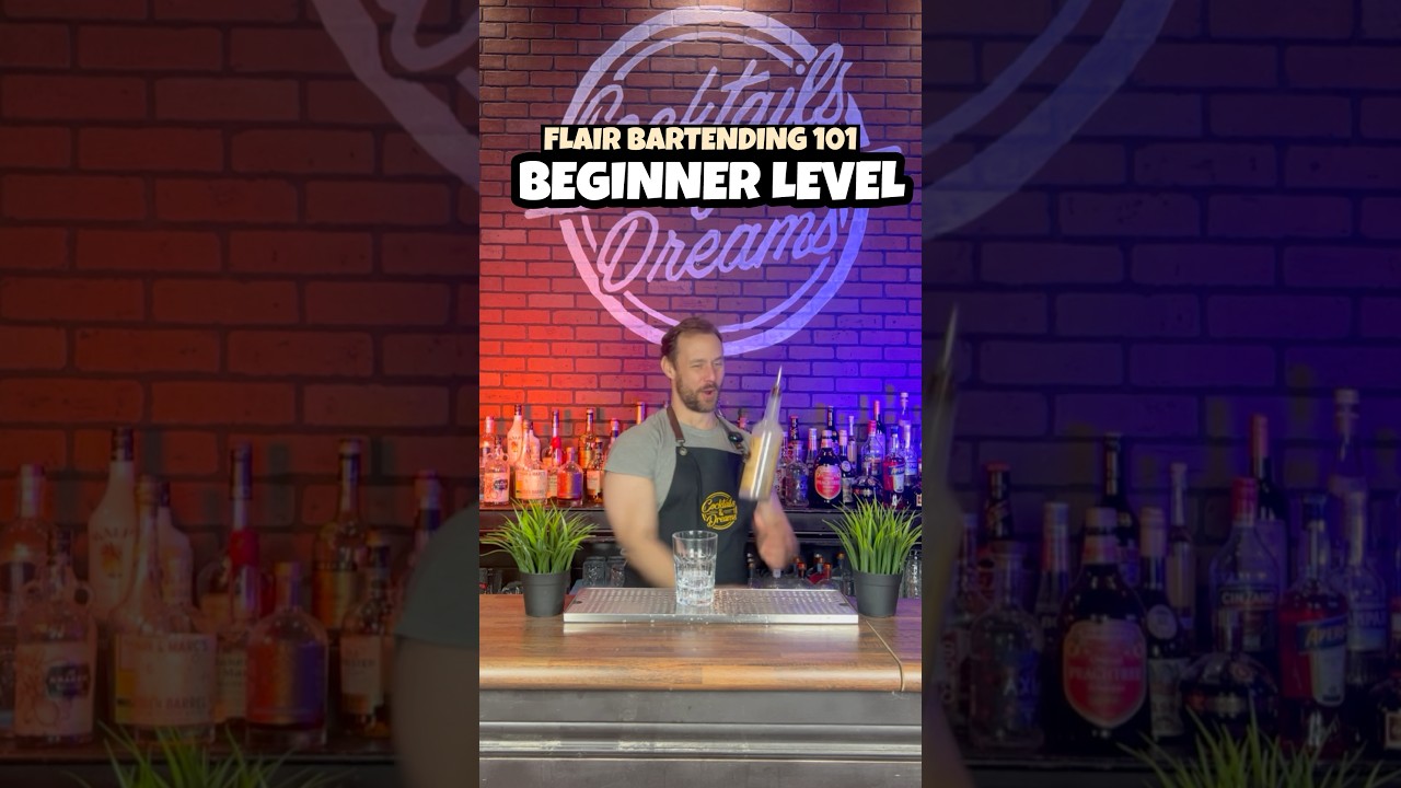 Flair bartending 101 | Beginner Level #flairbartending #cocktails #bartender #money #tips