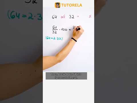 Calculating: What Percent is 64 of 32? #Math #Percentage