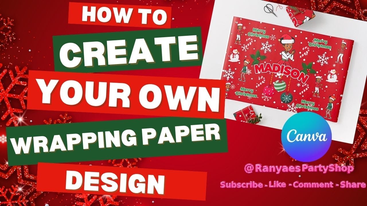 Custom Wrapping Paper in Canva