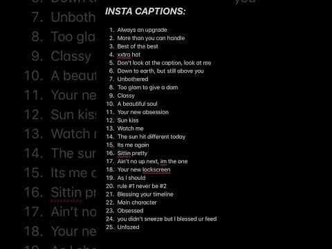 Captions for Instagram // Best Unique Captions // Best Captions For Instagram #instagramcaptions