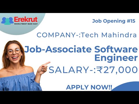 JOB AT Tech Mahindra | SALARY- ₹27,000 p.m | JOB-: Associate Software Engineer | REGISTER NOW |