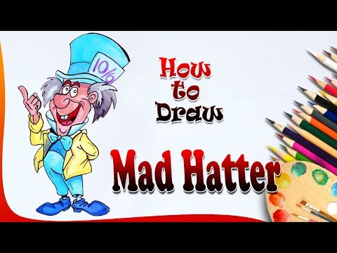 How To Draw The Mad Hatter Step by Step – I'm Youtuber – Follow my ...