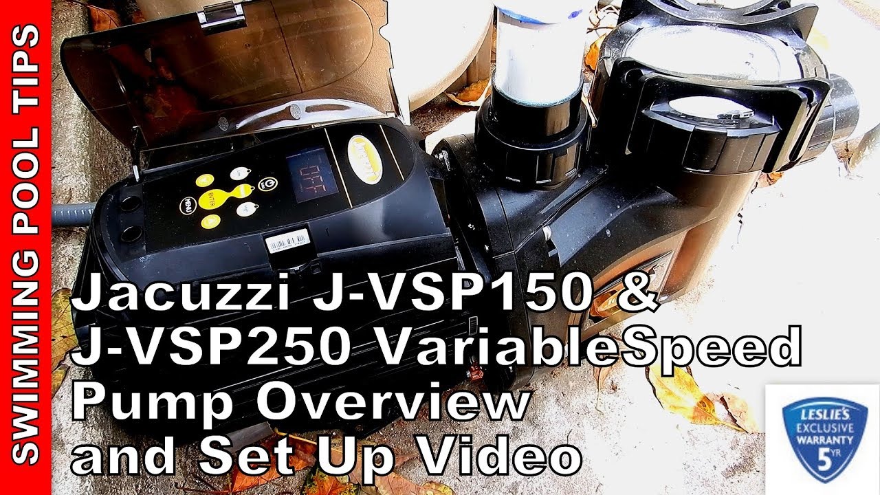Jacuzzi J-VSP150 & J-VSP250 Variable Speed Pump Overview and Programming Video