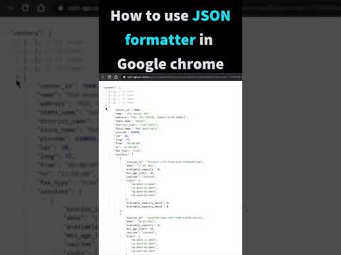 How to install and use JSON Formatter in chrome to view JSON data in a nice formatted way #shorts