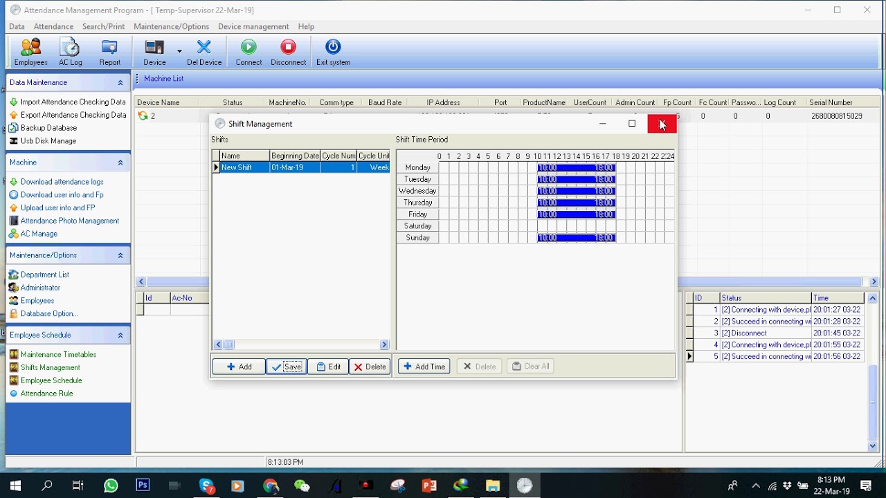 How to create Shift for Sintech ZKT Attendance...