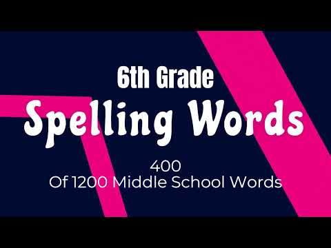 6th Grade Spelling Words with Meaning