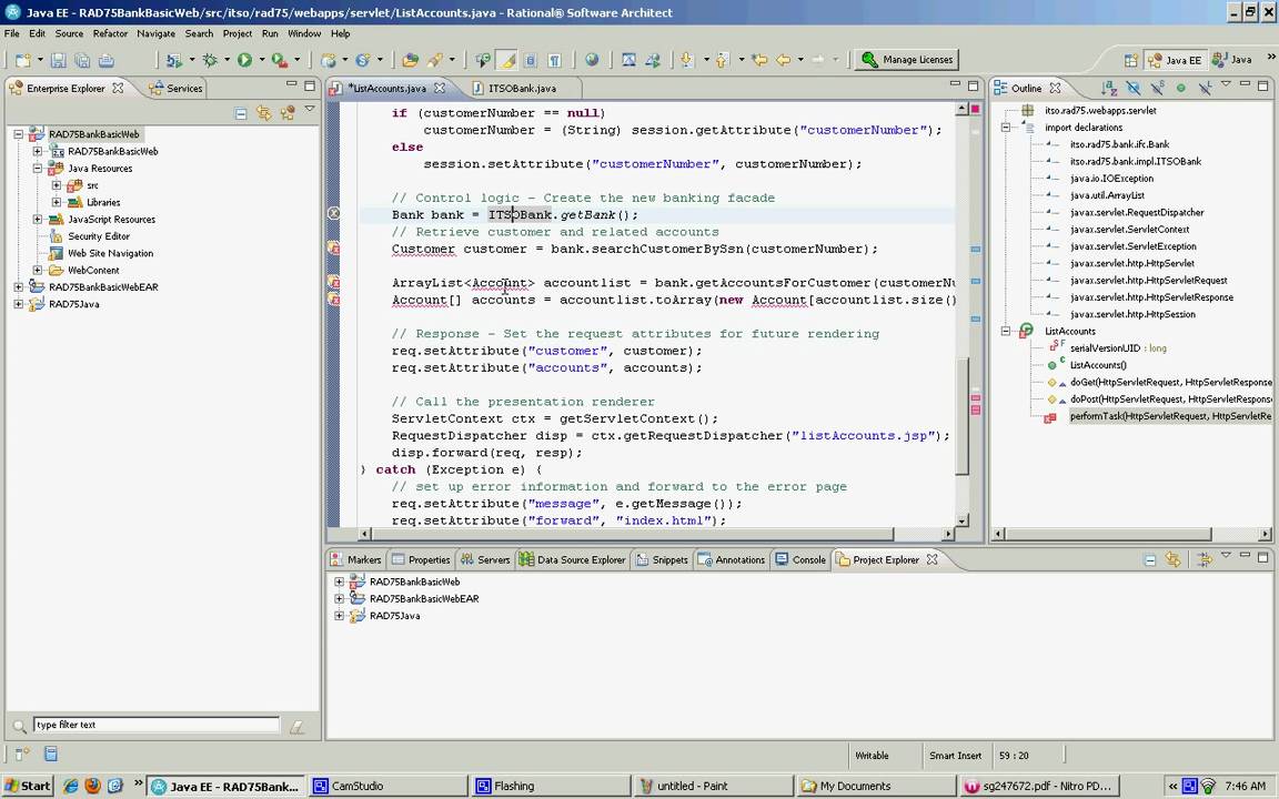 RAD75/ RSA75 Java EE module dependencies
