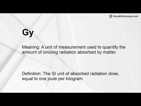 Gy Meaning