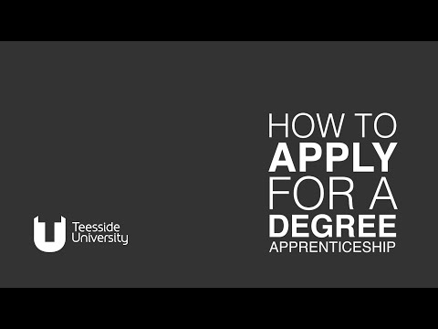 How to apply for a degree apprenticeship