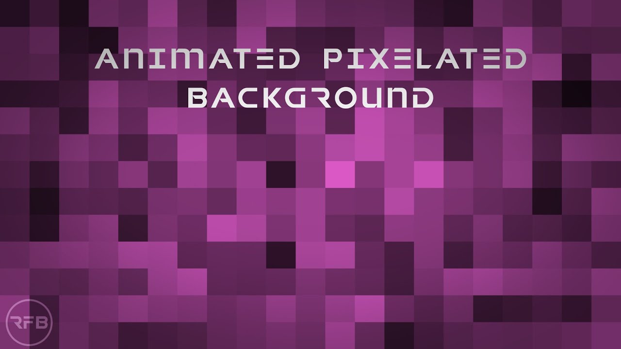 Pink Animated Pixelated Background | Animated Squares