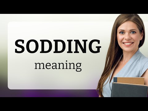 Sodding • meaning of SODDING