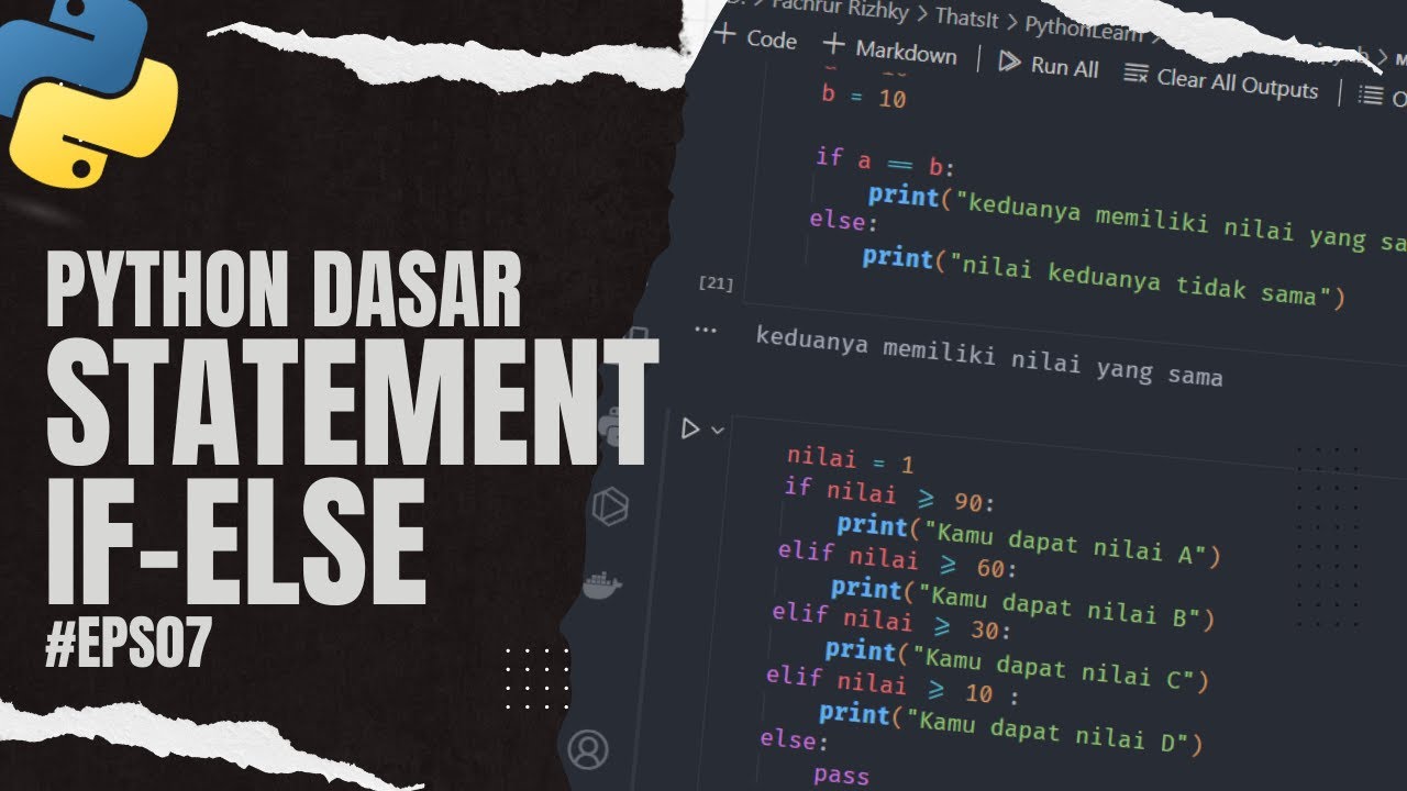 Getting to Know If-Else Statements in Python - PYTHON TUTORIAL FOR BEGINNERS