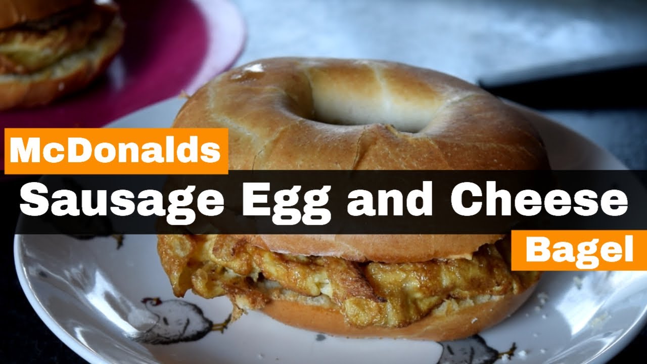 McDonald's Sausage Egg and Cheese Bagel Tutorial - Almost Perfect Recipe Tutorial