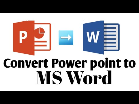 How to Convert PPT Slides into MS word File || Easy steps || Tutorial Point