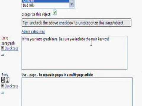 How to Write a Tikiwiki Article
