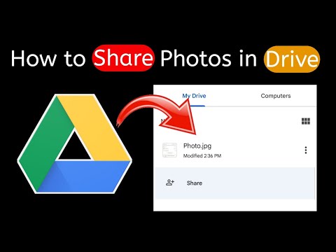 How to Share Photos in Google Drive ?