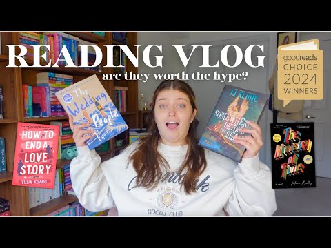 reading the "best" books of 2024: goodreads choice awards winners🏆📚✨(spoiler free reading vlog)