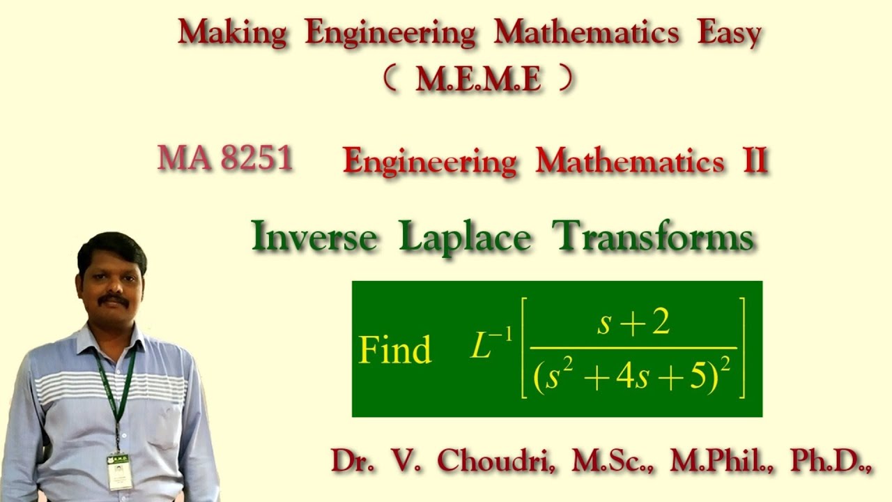 Inverse Laplace Transform-Problem 1 Convolution Theorem