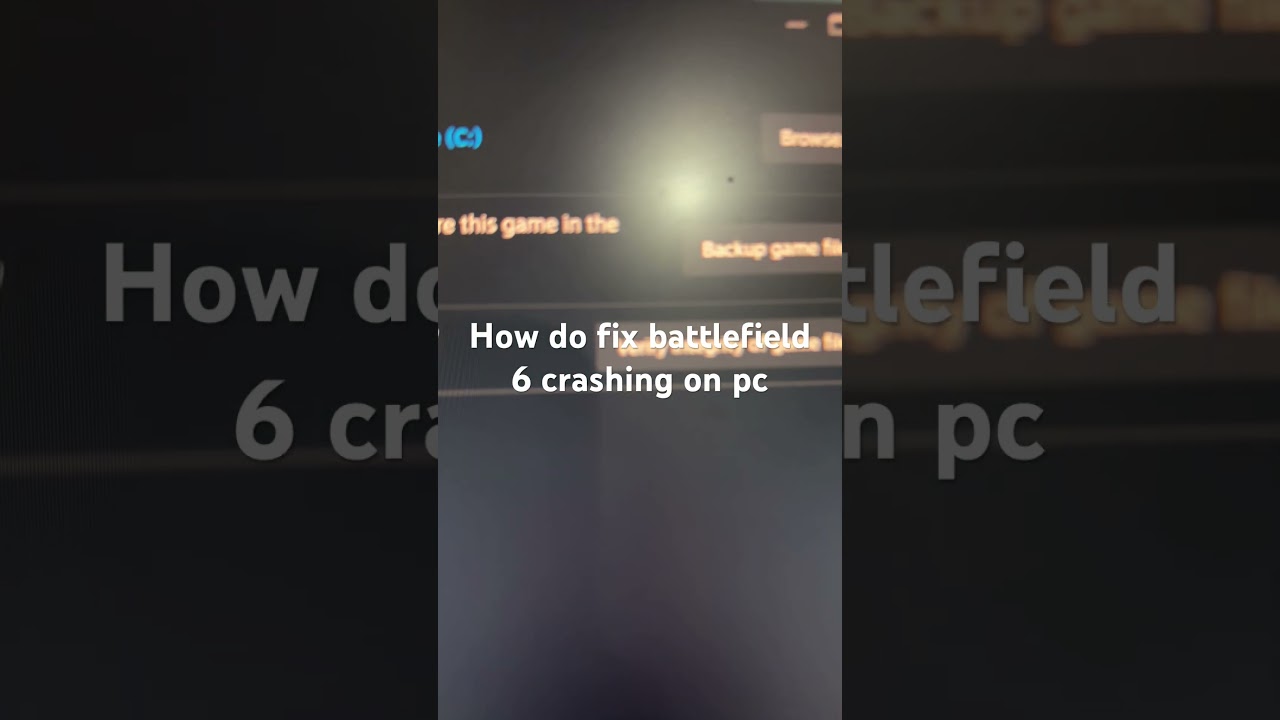 How to fix battlefield 6 crashing on pc