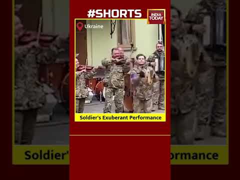 Ukranian Soldier’s Exuberant Performance Amid War | #Ukraine | #shorts