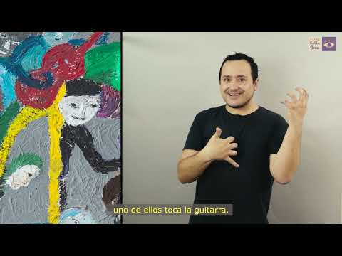 Video accesible obra "Sin titulo" - Violeta Parra