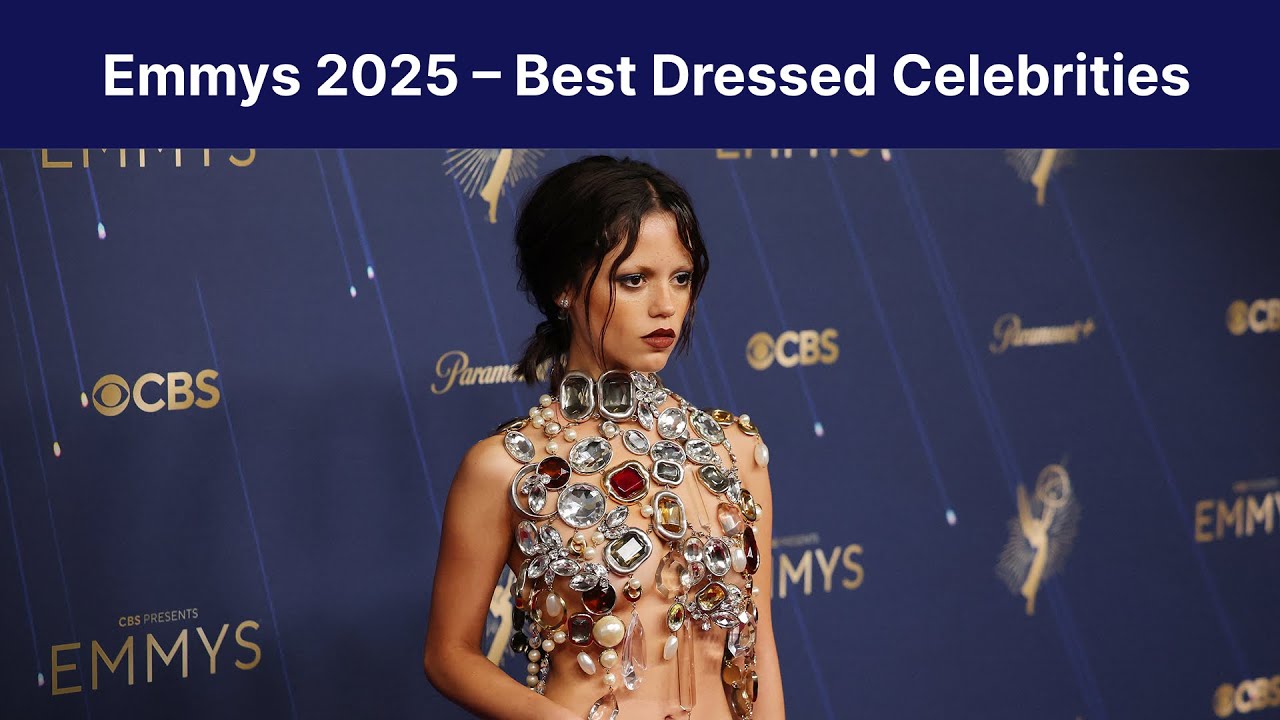 FULL EVENT: Emmys 2025 Red Carpet Fashion – Jenna Ortega, Selena Gomez, Zendaya & More | AA1B