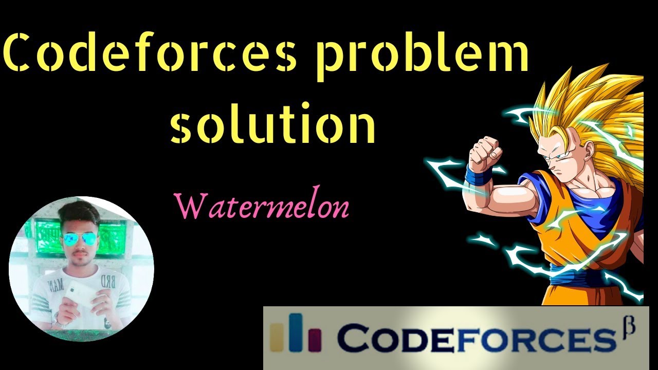 Codeforces | A. Watermelon | Problem solution in c++ | Hindi- english