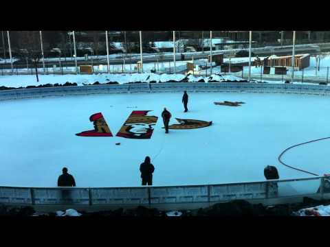 Ottawa Senators Logo installed on Rink of Dreams
