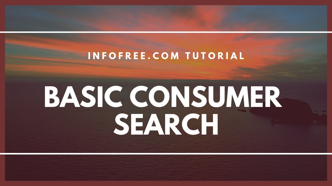 Infofree.com | Tutorial | Basic Consumer Search
