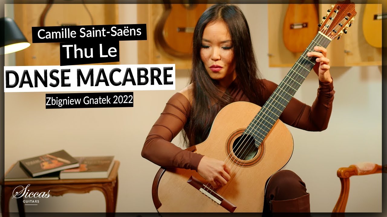 Thu Le plays Danse Macabre by Camille Saint-Saëns 🤩 on a 2022 Zbigniew Gnatek Guitar