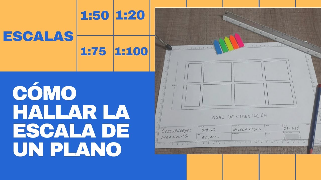 Como Calcular la ESCALA De Un PLANO o Dibujo y las MEDIDAS