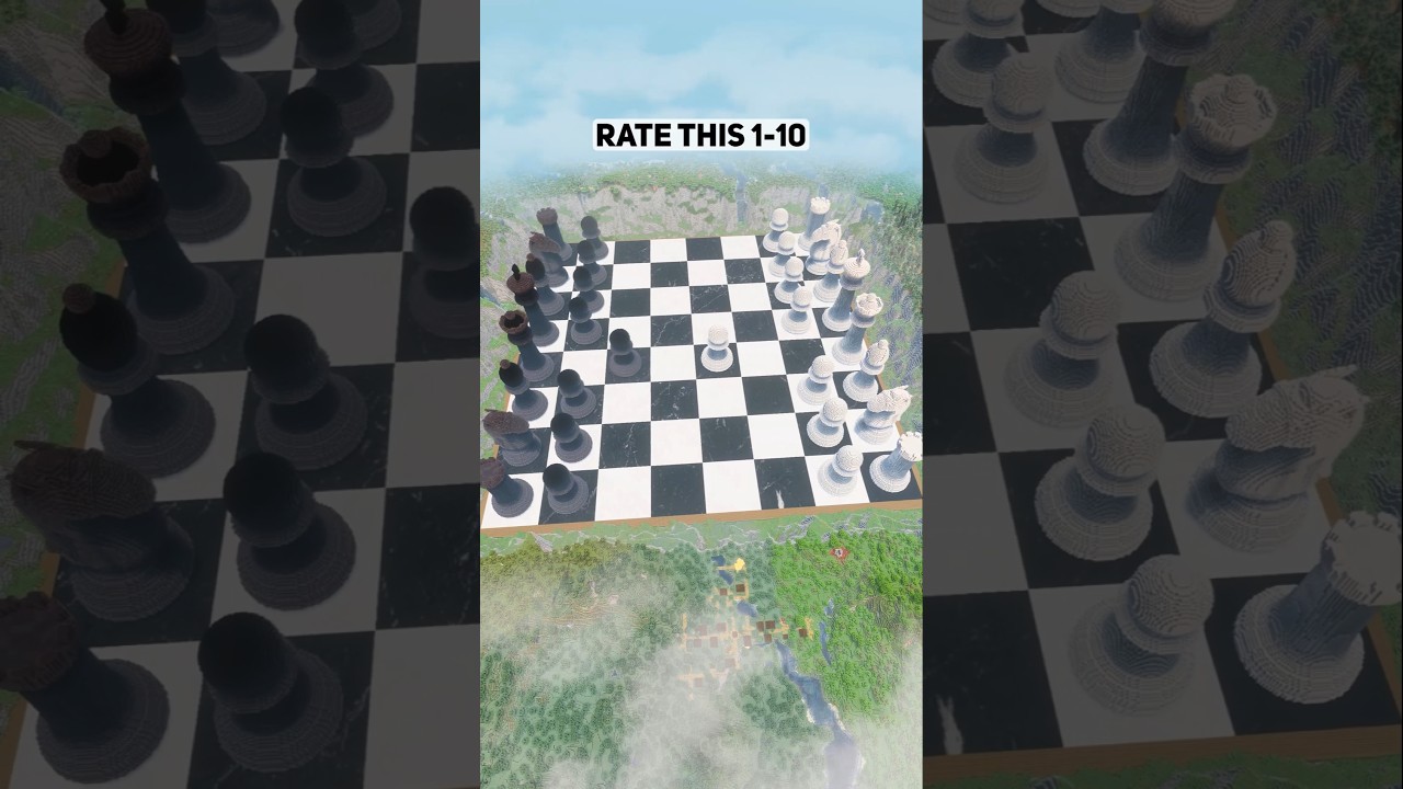 Minecraft Chessboard - Timelapse Build #minecraft #chess