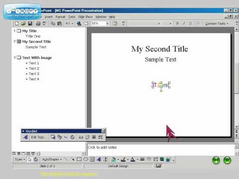 PowerPoint - Adding WordArt Text