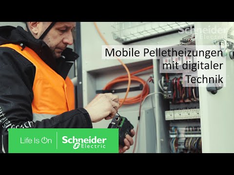 Mobile Pelletheizungen mit digitaler Technik | Schneider Electric