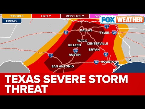 Southern Plains Threatened By Destructive Hail, Tornadoes Friday Amid Renewed Severe Storms