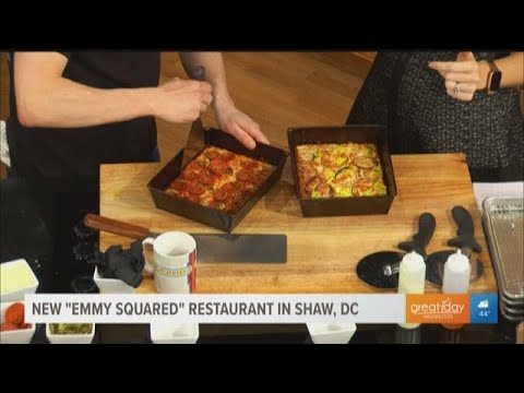 Detroit-style pizza in DC from Emmy Squared