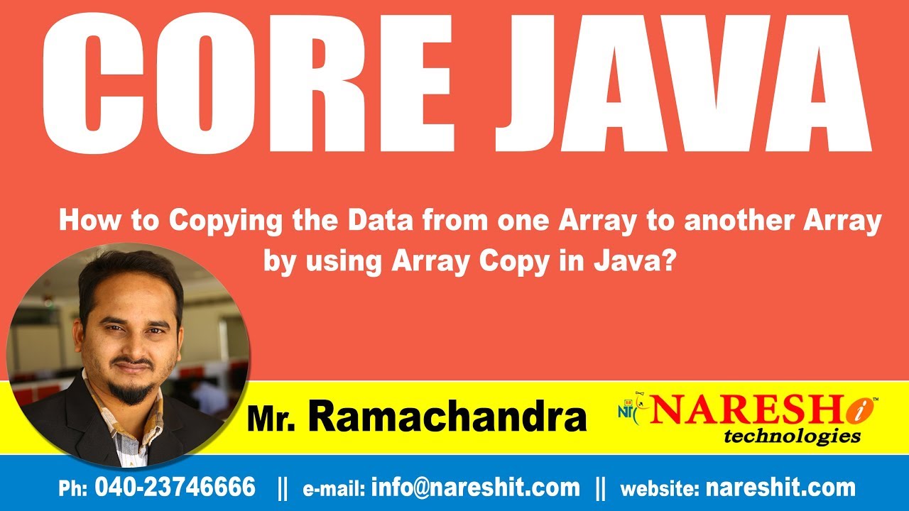 Java Tutorial | How to Copying the Data from one Array to another Array by using Array Copy in Java?