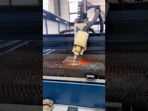 Laser cutter cutting steel plate- Good tools and machinery make work easy