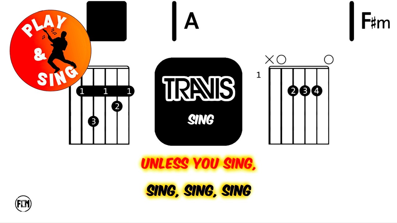 Travis - Sing | Scrolling Guitar Chords & Lyrics