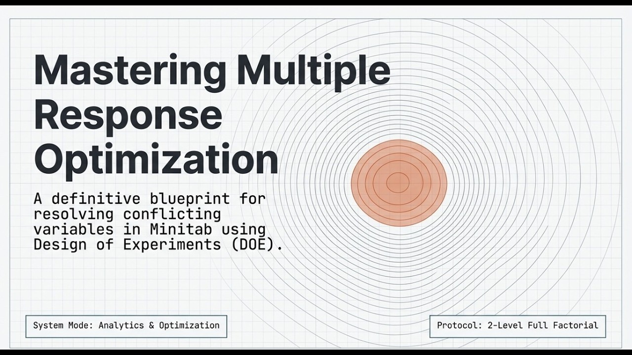 Multiple Response Optimization Blueprint: How to Optimize Conflicting CTQs