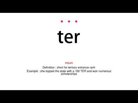 How to pronounce ter - Vocab Today