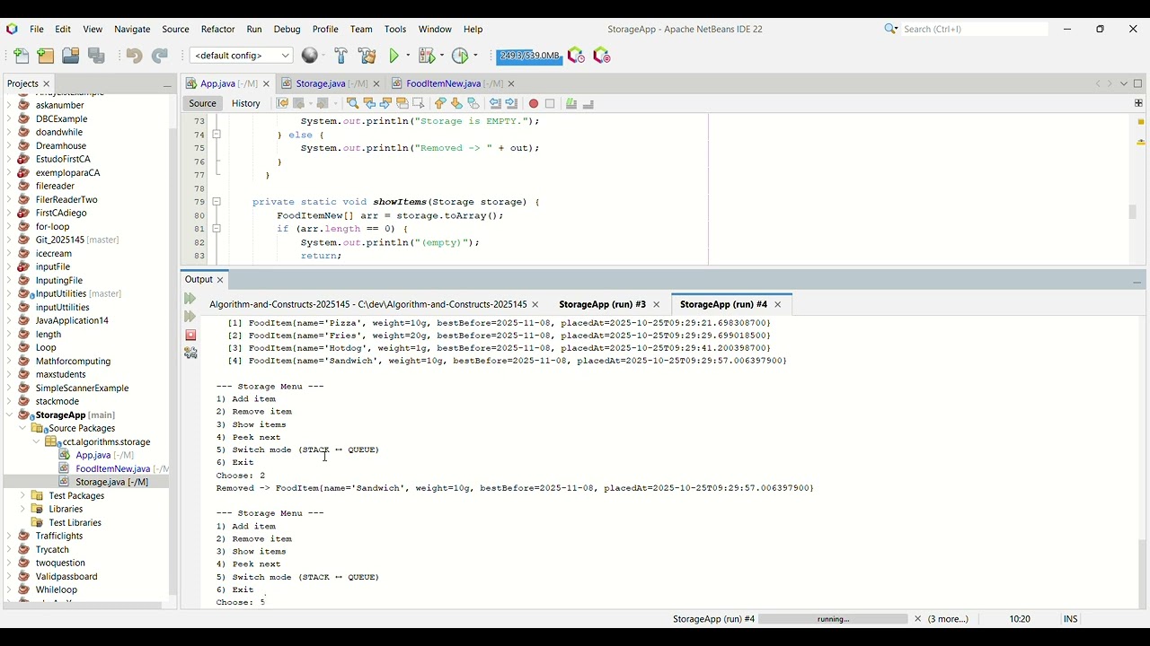 Java Storage (STACK/QUEUE) — Validations, Big-O & Live Demo | Algorithms & Constructs
