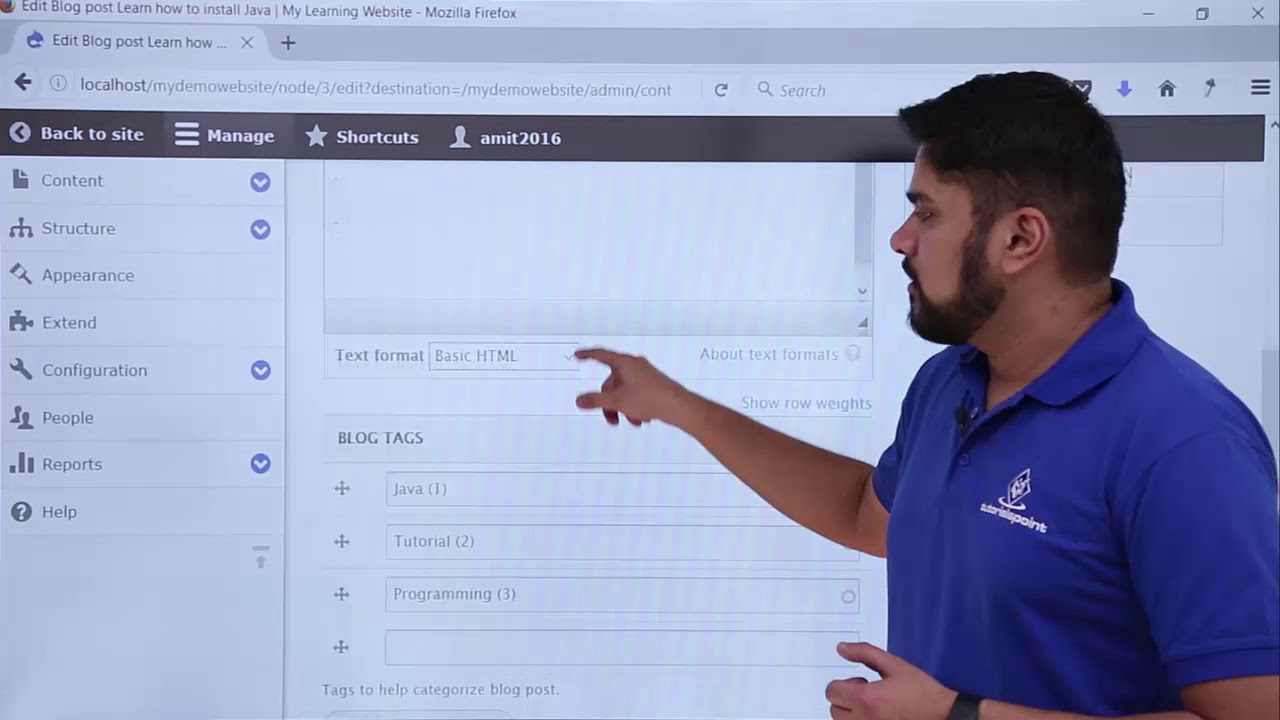 Drupal  Publish Content
