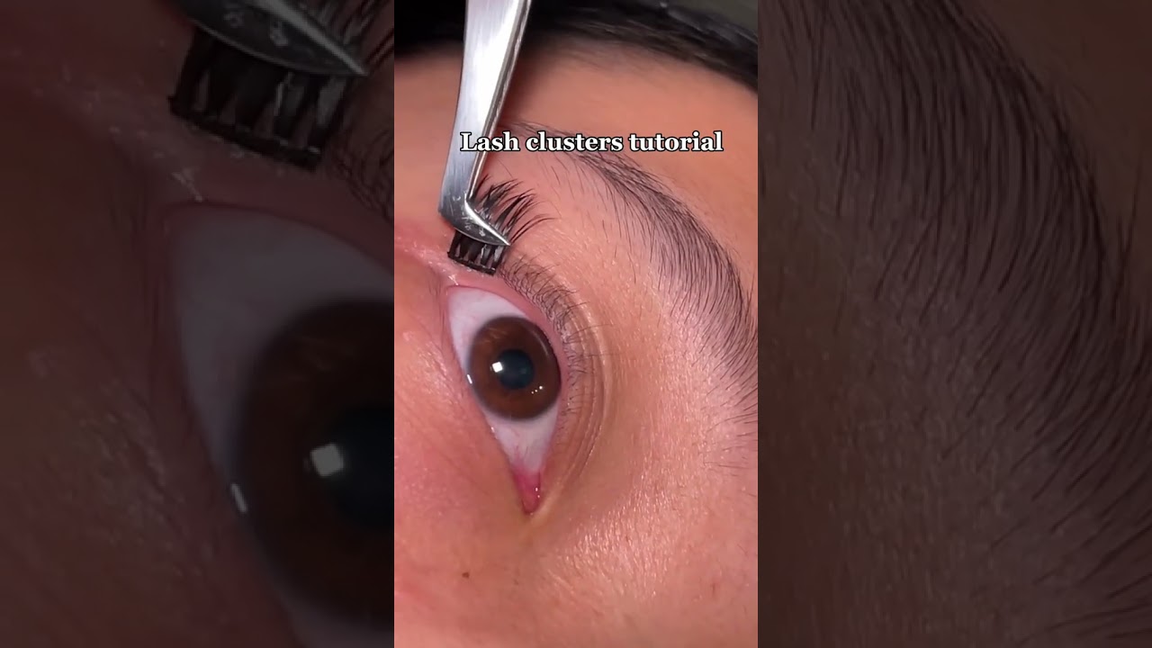 lash clusters tutorial!