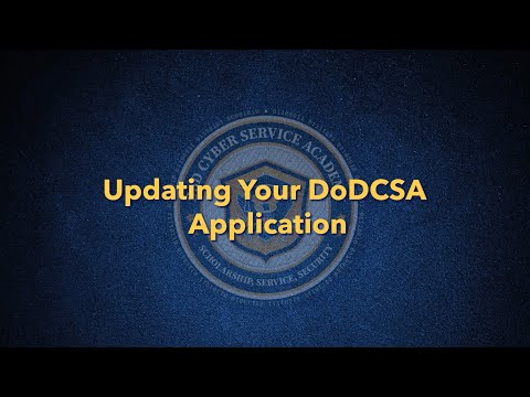 Updating Your DoD CSA Application