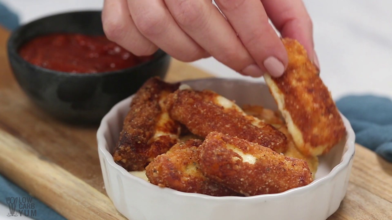 Low Carb Mozzarella Sticks  (Keto)