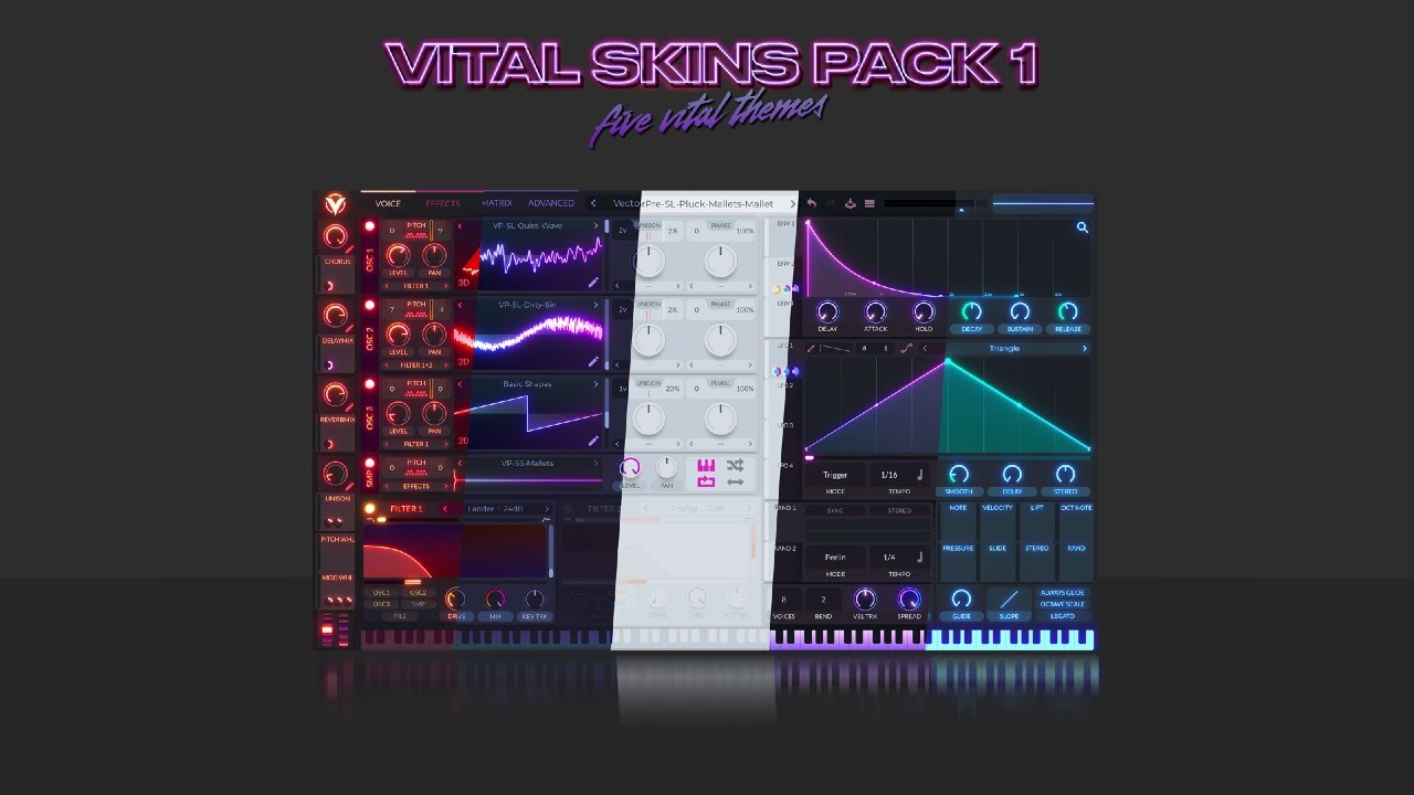 5 Premium Vital Skins from Vector Presets